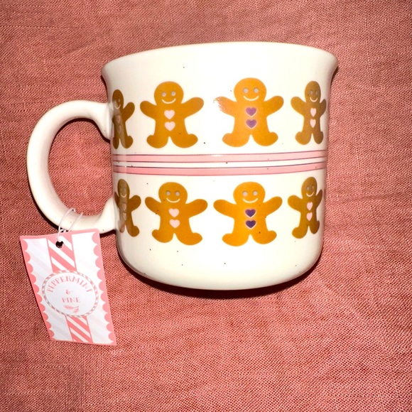 Dining | Peppermint And Pine Pink And White Gingerbread Mug | Poshmark